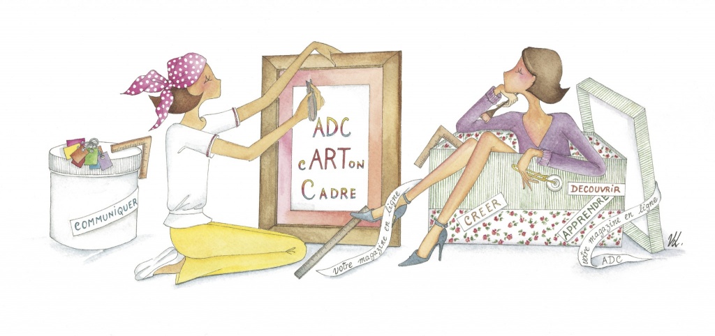 Création d'un visuel pour ADC cARTon Cadres